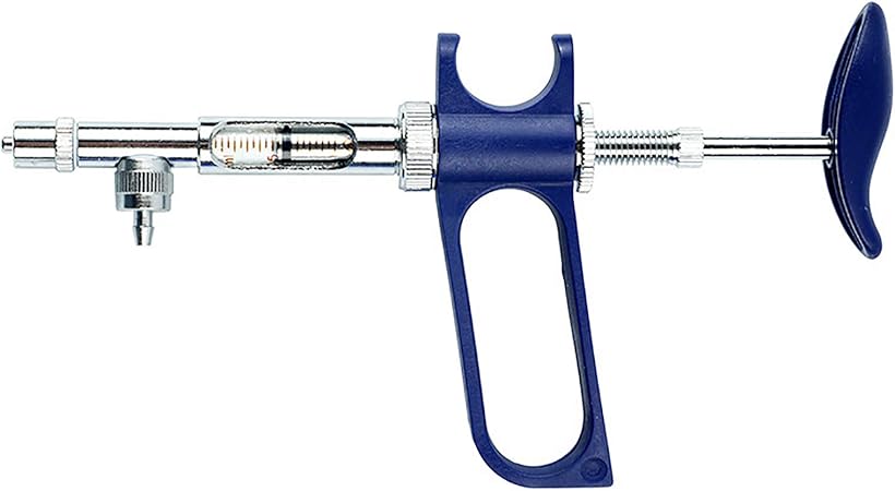 Amazon.com: Vaccine Syringe Injector Gun for Poultry - Adjustable 0-1mL ...