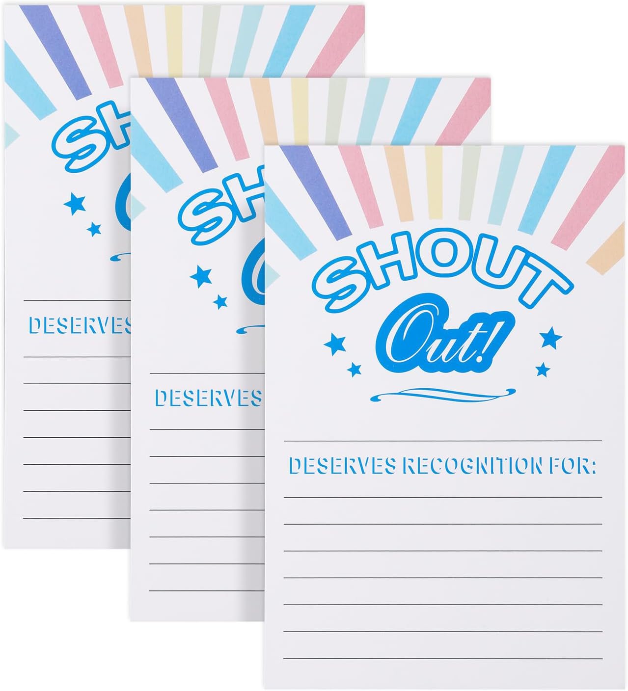 Amazon.com : Gosknor 50pcs Shout Out Cards, Funny Encouragement Cards ...