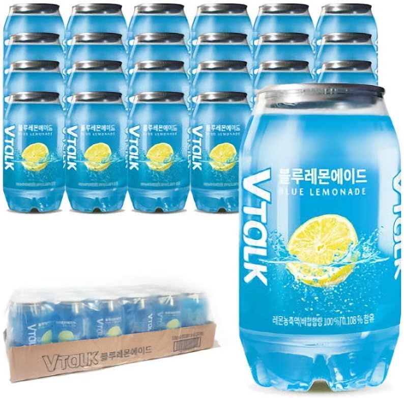 Amazon | 訳あり 賞味期限10月18日 VTaLK（Vトーク）ブルーレモネード 350ml＊24缶 1BOX BLUE ...