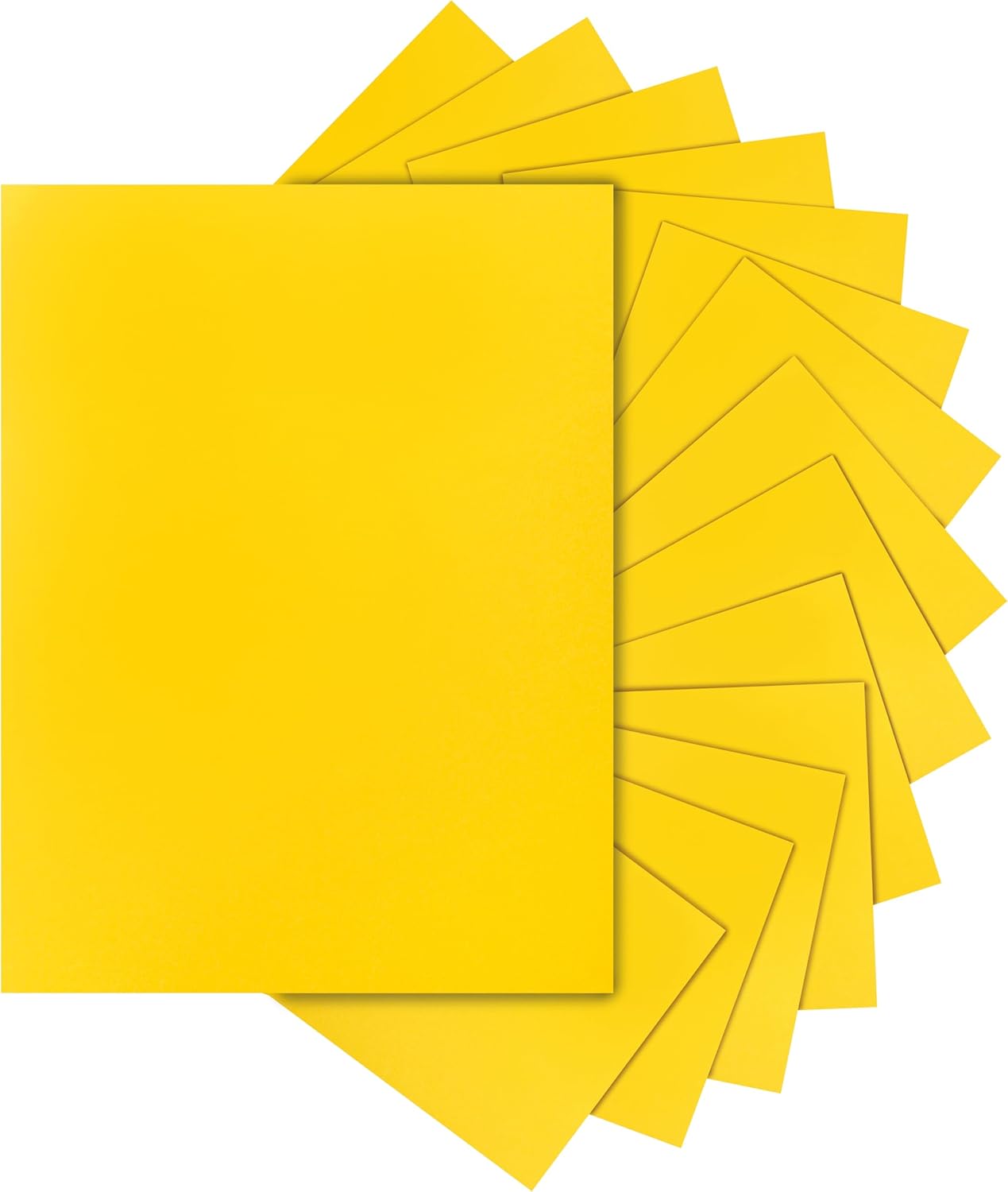 Amazon.com : Silunkia 100 Sheets Yellow Cardstock 8.5 x 11 Craft Paper ...