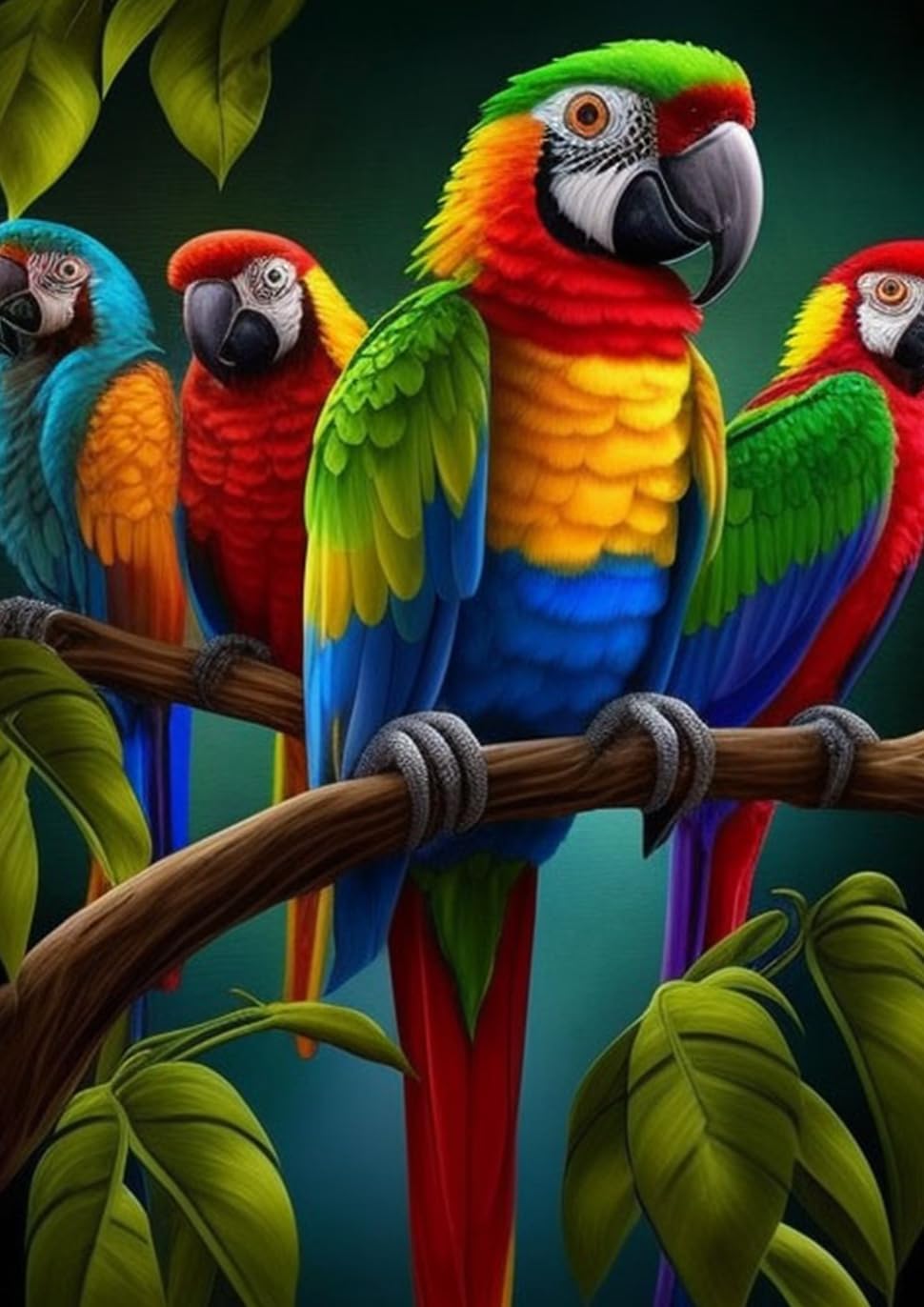 Amazon.com: CVFASH Peculiar Macaw Puzzles for Adults,Animal Art Jigsaw ...