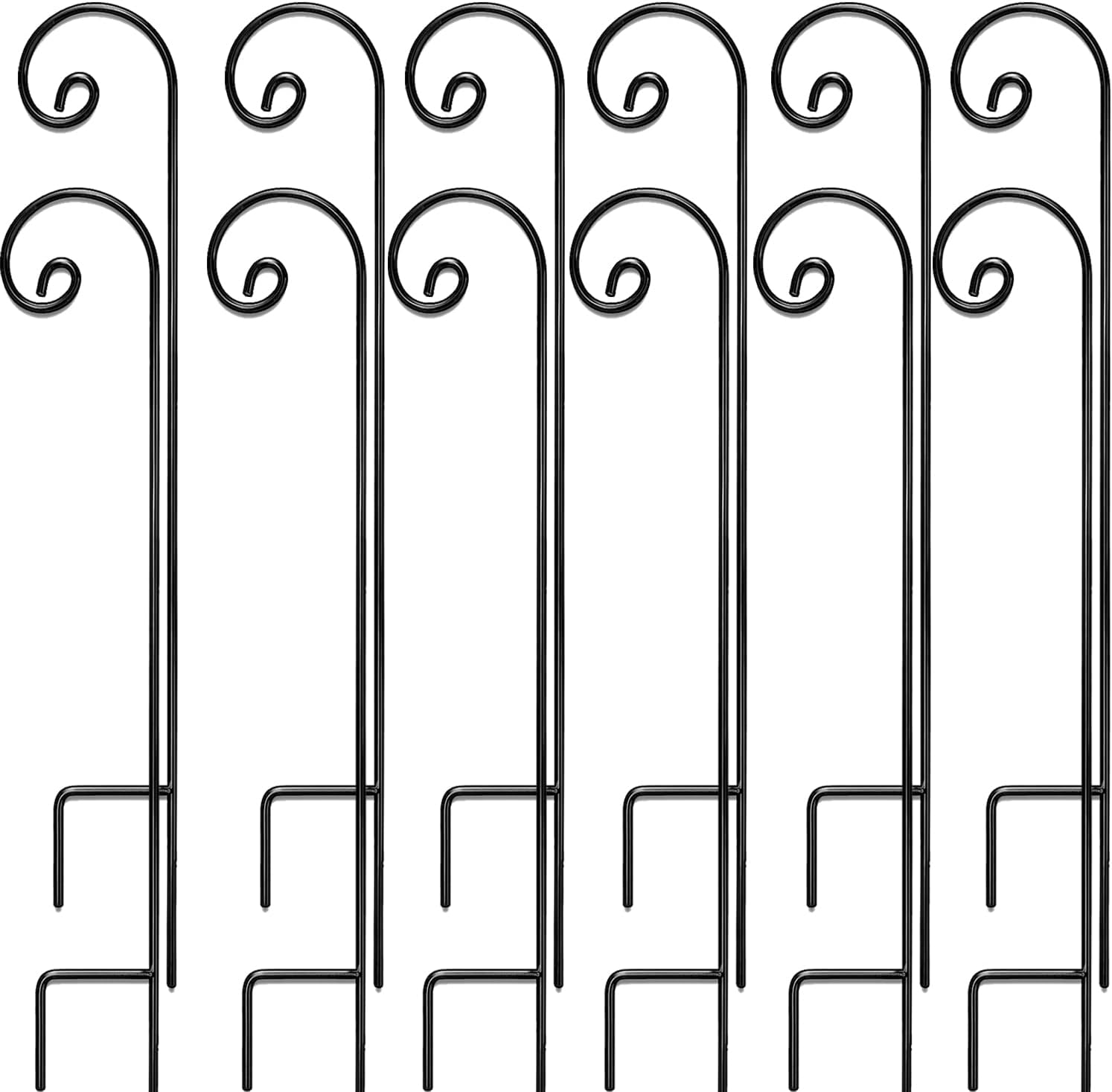 Amazon.com: BESPORTBLE Outdoor Shepherd Hooks, Courtyard Hanging Hooks ...