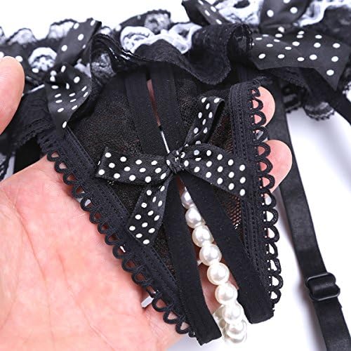 Amazon.com: CHICTRY Women's Ruffle Lace Floral Ruffles G-String Thong ...