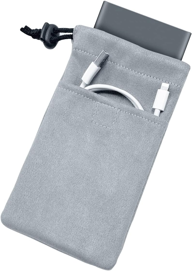 Amazon.co.jp: Akressd Drawstring Bag, Small, Mobile Battery Pouch ...