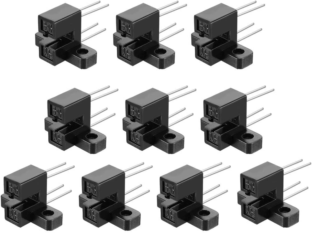 uxcell 10 Pcs 7/64" Slot PCB Photo Interrupter Slotted Optical Sensor ...