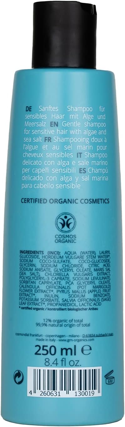 Green Shampoo Sensitive Sea Salt & Algae – BigaMart