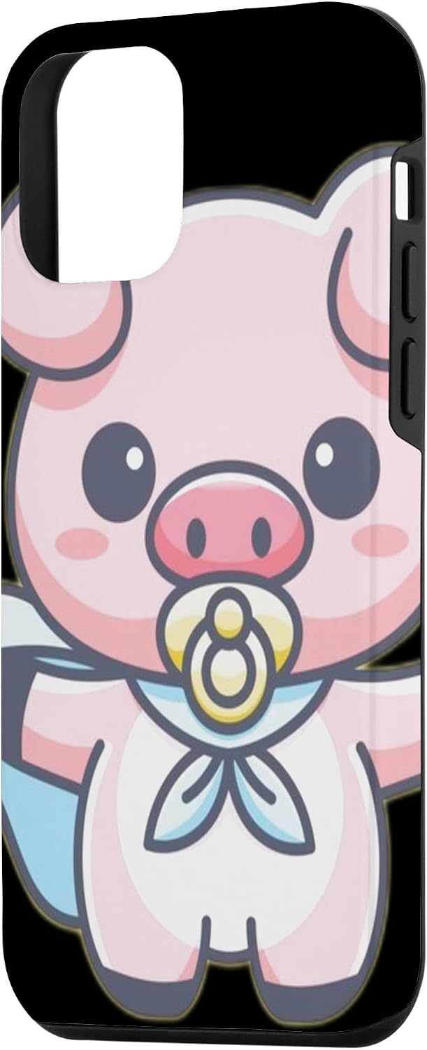 iPhone 12 mini Cute Animal Pig Piglet Piggy Baby Pacifier Case – Yaxa ...