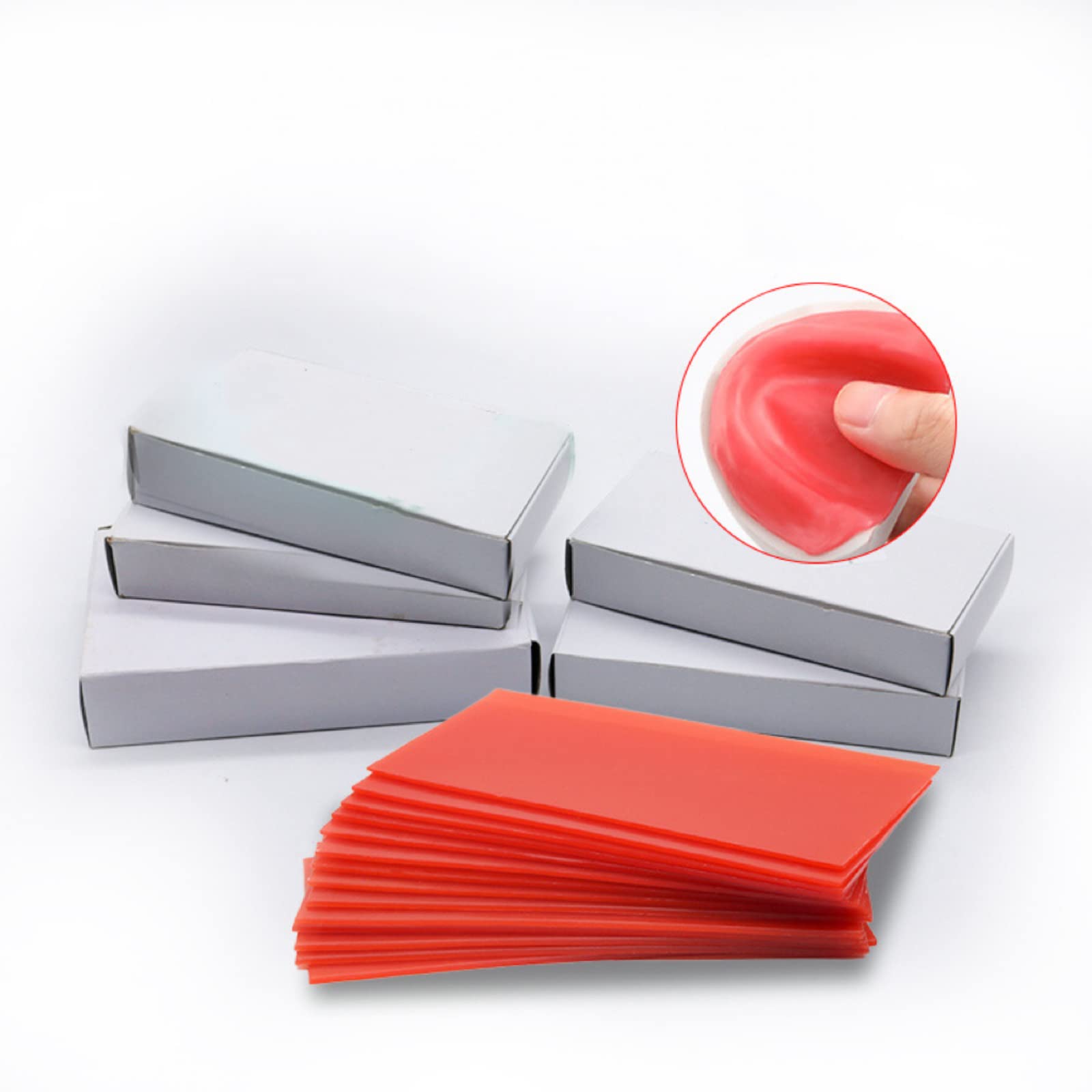 Amazon.com: Base Plate Wax Orthodontic Dental Wax Sheets 18PCS, Red ...
