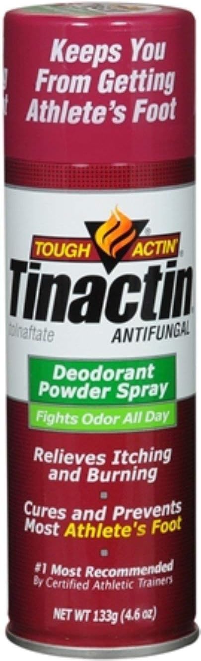 Amazon.com : Tinactin Antifungal Deodorant Powder Spray 4.60 oz (Pack ...