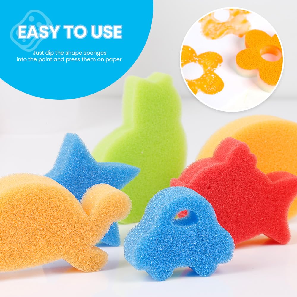 Snapklik.com : 30pcs Sponges For Painting, Shape Sponge, Paint Sponges ...