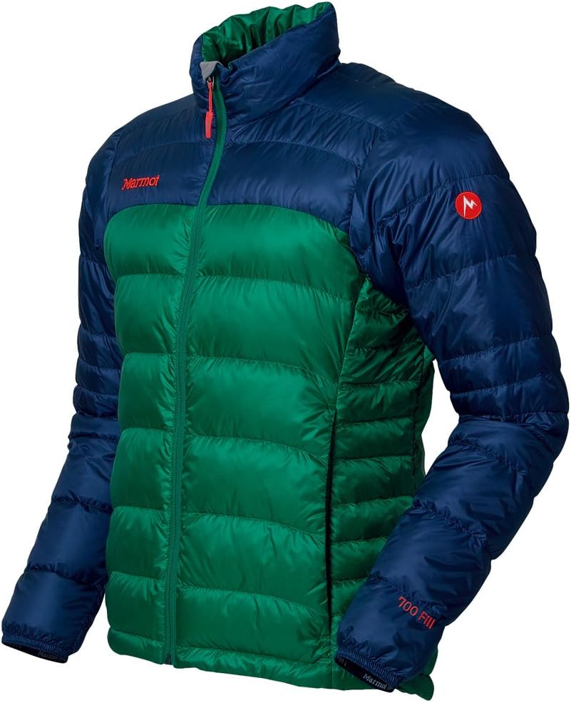 Amazon | [マーモット] Compact Down Jacket MJDF2007A GRNV フォレストグリーン×ネイビー XL | コート・ジャケット 通販