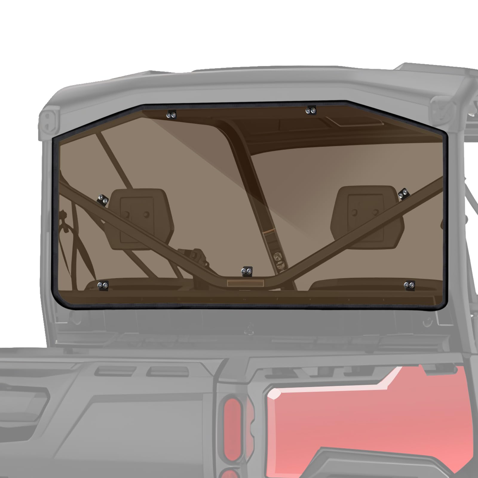 Amazon.com: Defender Rear Windshield - StarknightMT UV-Proof Back ...