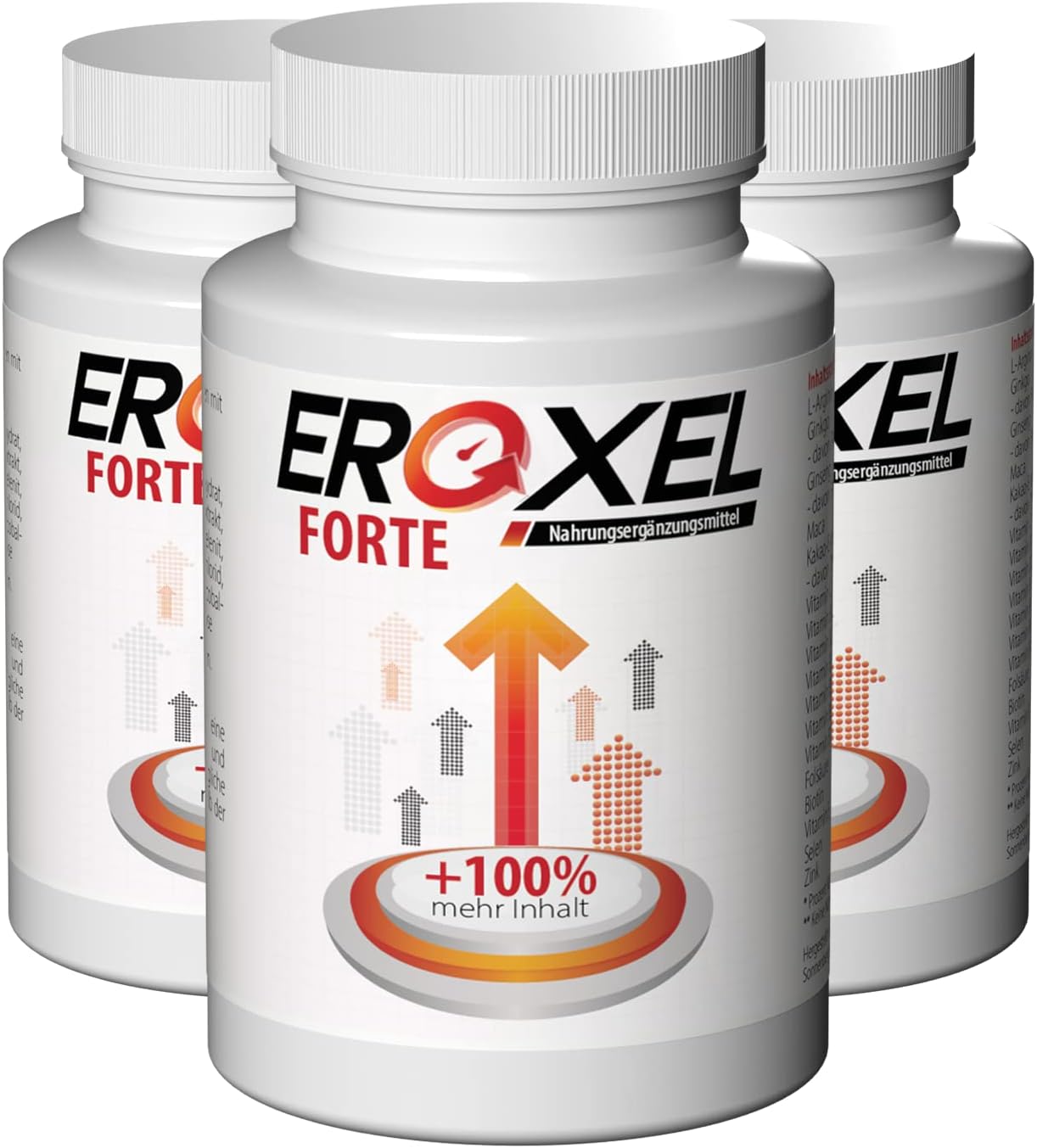 Eroxel Forte 180 cápsulas (3 x 60 cápsulas), paquete de 3 unidades ...