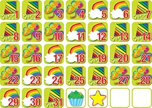 Amazon.com : Poppin' Patterns March Calendar Cards : Office Products