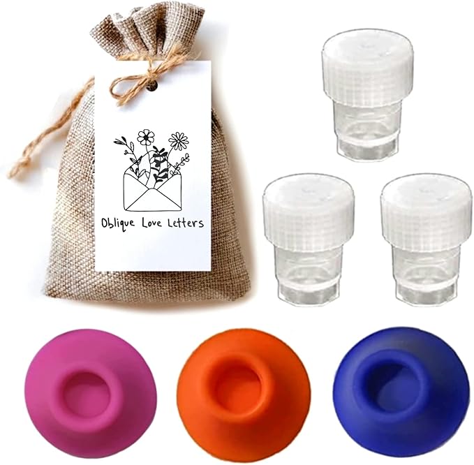 Amazon.com : 3 Dinky Dip Ink Bottles with empty ink jar Holder ...