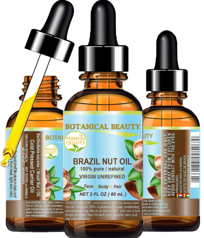 Amazon.com: Botanical Beauty BRAZIL NUT OIL Bertholletia Excelsa WILD ...