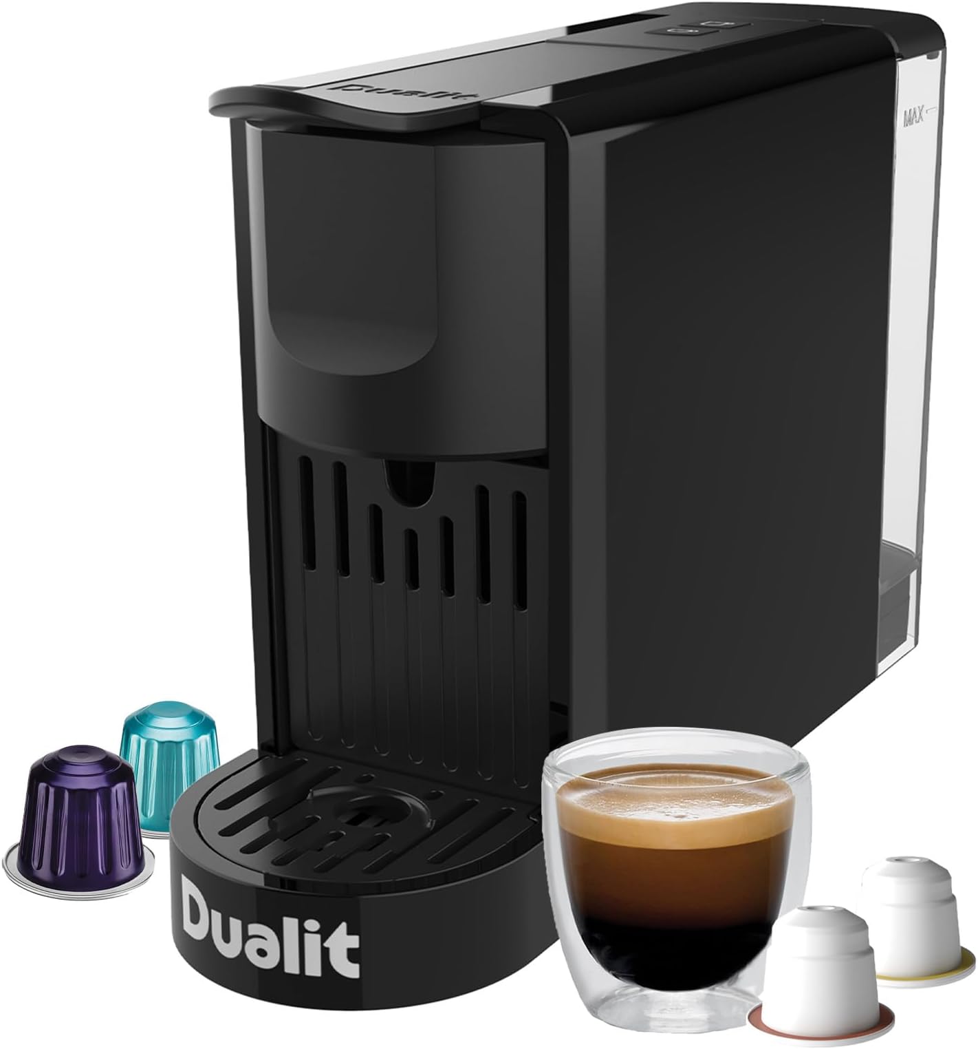 Dualit Espresso Coffee Machine | 1.4L Capacity | Black | Manual Dosing ...