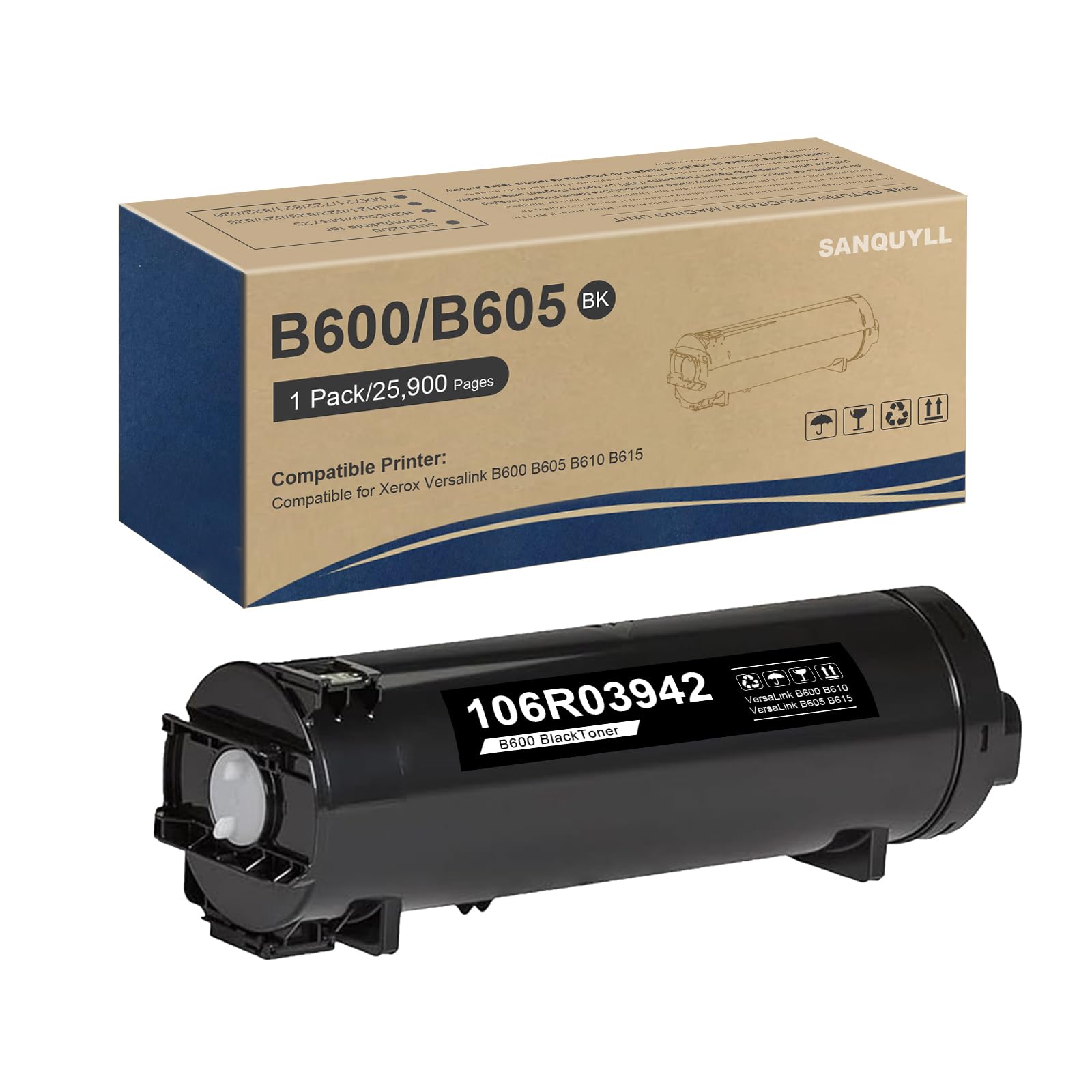 Amazon.com: Versalink B600 B605 Toner Cartridge Compatible for Xerox B600 B605 B610 B615 Printer ...
