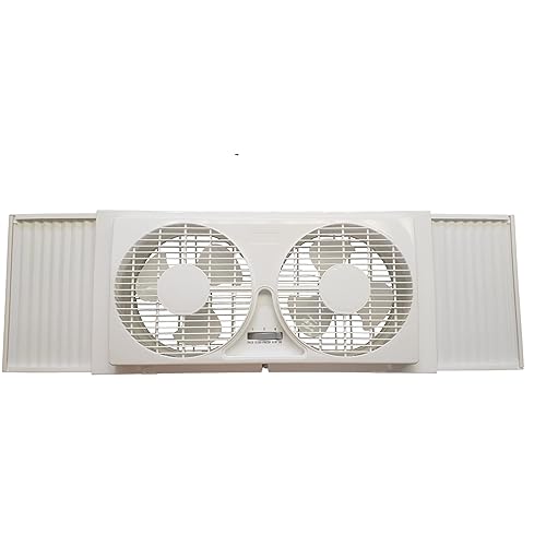 Snapklik.com : JOEYZ 9-inch Twin Window Fan