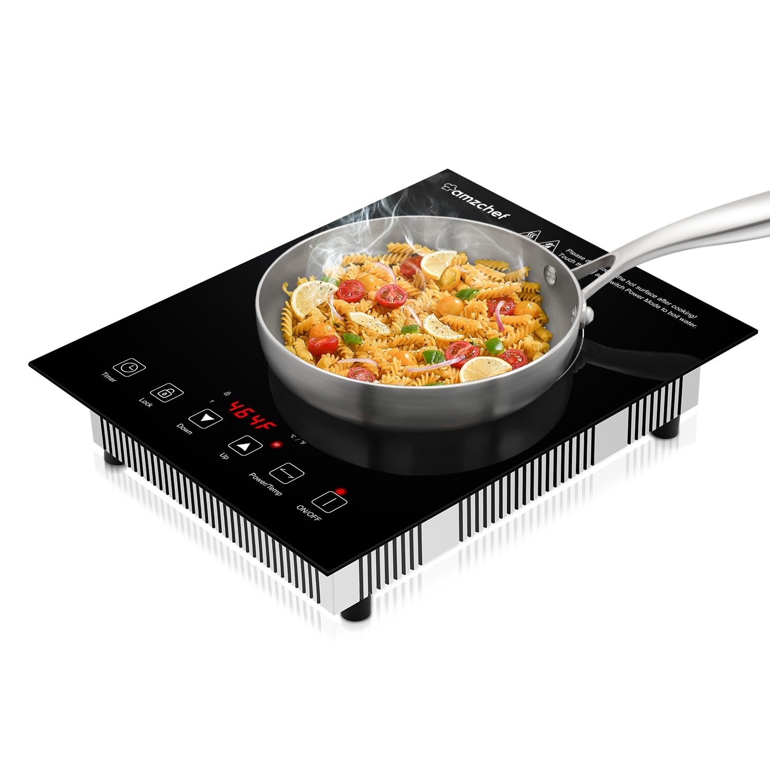 Portable Induction Cooktop AMZCHEF 1800W Induction Stove Burner for RV ...