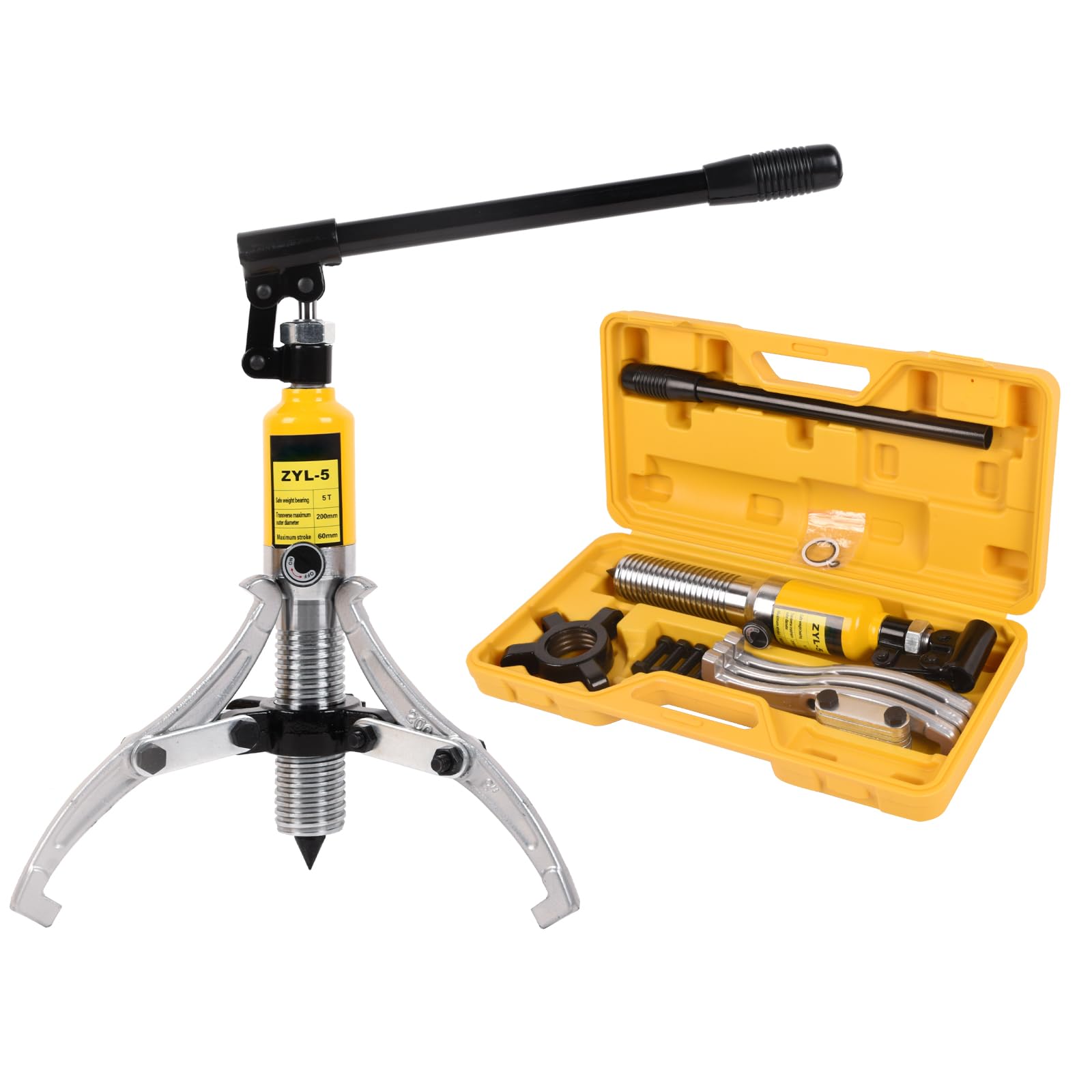Snapklik.com : LCyindu 8 JAW Hydraulic Gear Puller,5 Ton Max Capacity ...