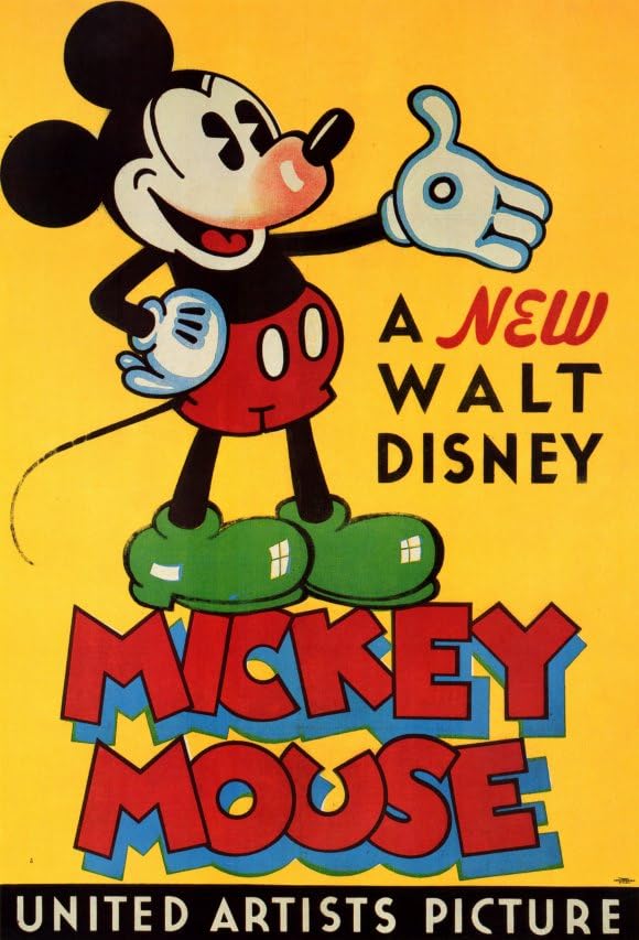 Mickey Mouse Sound Cartoon Movie Poster Walt Disney Poster Etsy