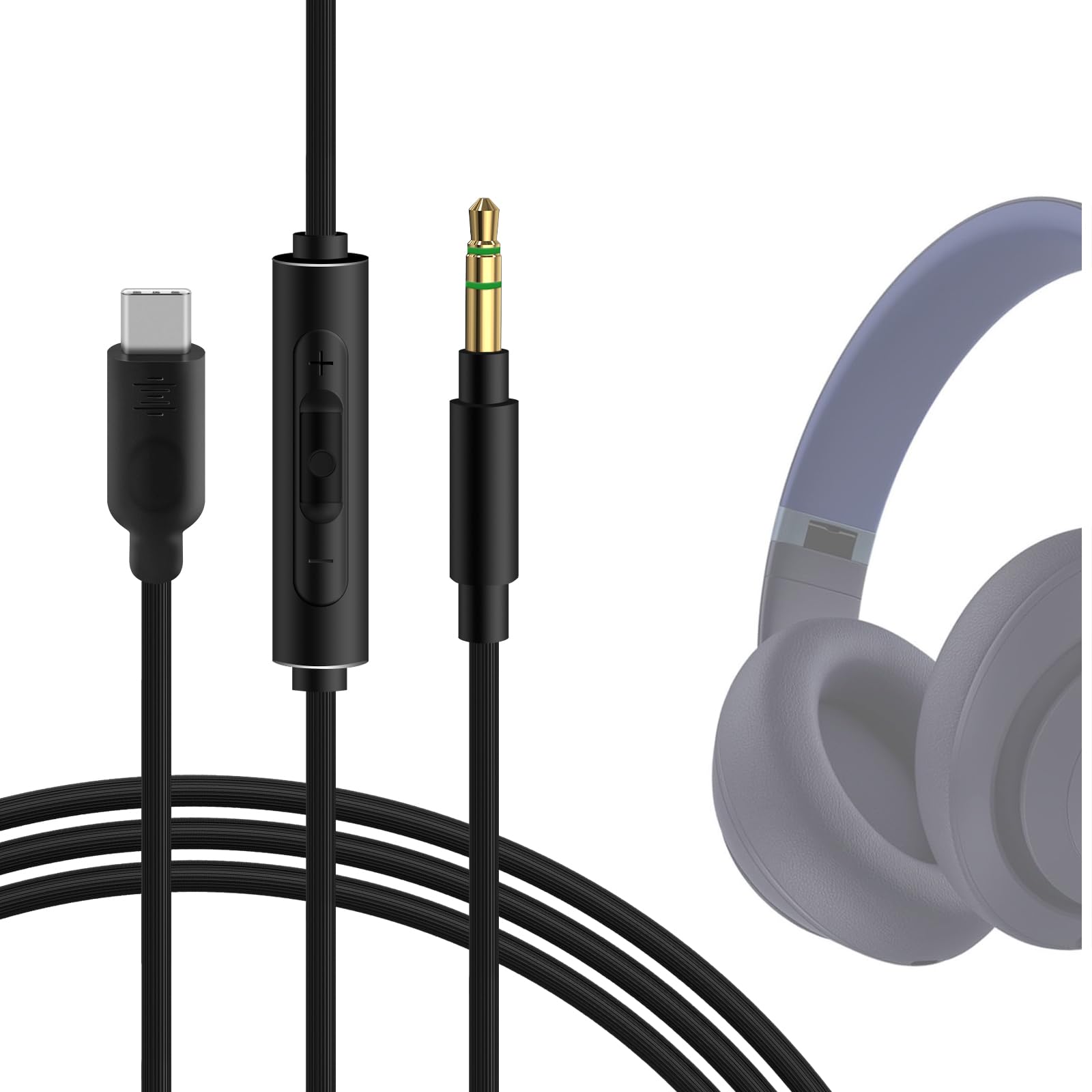 Amazon.com: Geekria USB-C Digital to Audio Cable with Mic Compatible ...