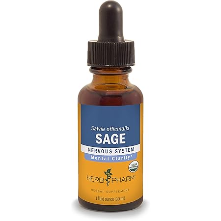 Amazon.com: Herb Pharm Certified Organic Sage Liquid Extract for Mental ...