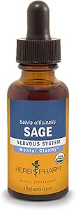 Amazon.com: Herb Pharm Certified Organic Sage Liquid Extract for Mental ...