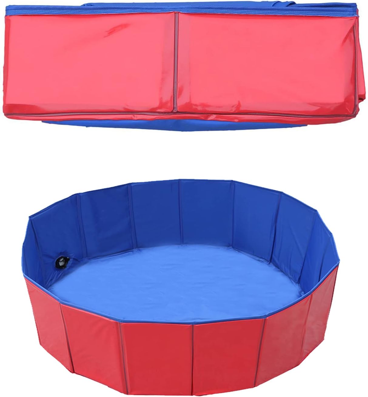 Jackfru Dog Pool Foldable Swimming Pool, PVC Non-Slip Pool for Puppies ...