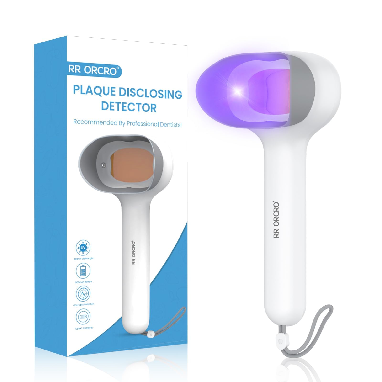 Amazon.com: Upgraded Dental Plaque Detector Light, Rechargable Tooth ...