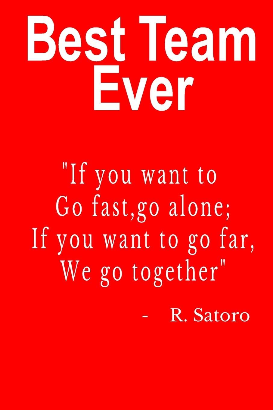 Best Team Ever: Notebook Team Player Appreciation Gift Blank Lined ...