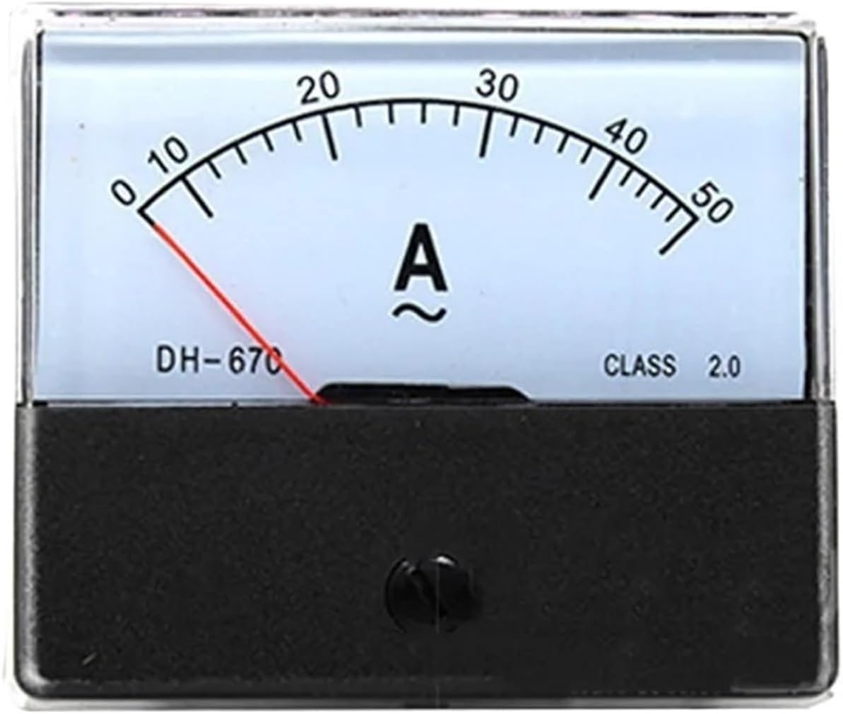 DH670 Analog Amp Panel Meter Current Ammeter Mechanical Pointer 1-500A ...