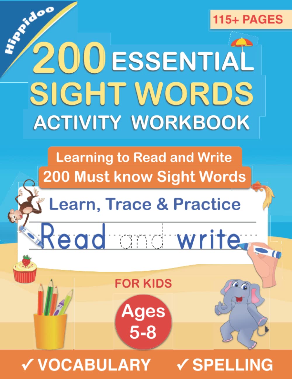 Buy 200 Essential Words For Kids Learning To Write And Read Activity buy-200-essential-words-for-kids-learning-to-write-and-read-activity