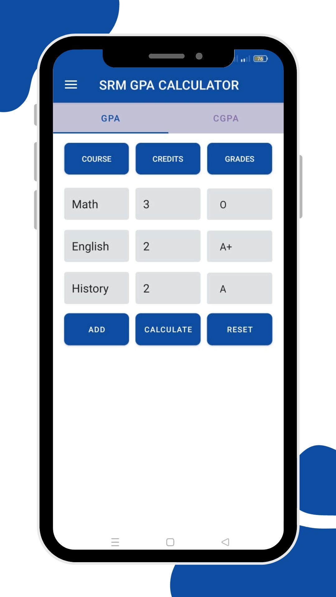 GCUF GPA/CGPA Calculator - App on Amazon Appstore