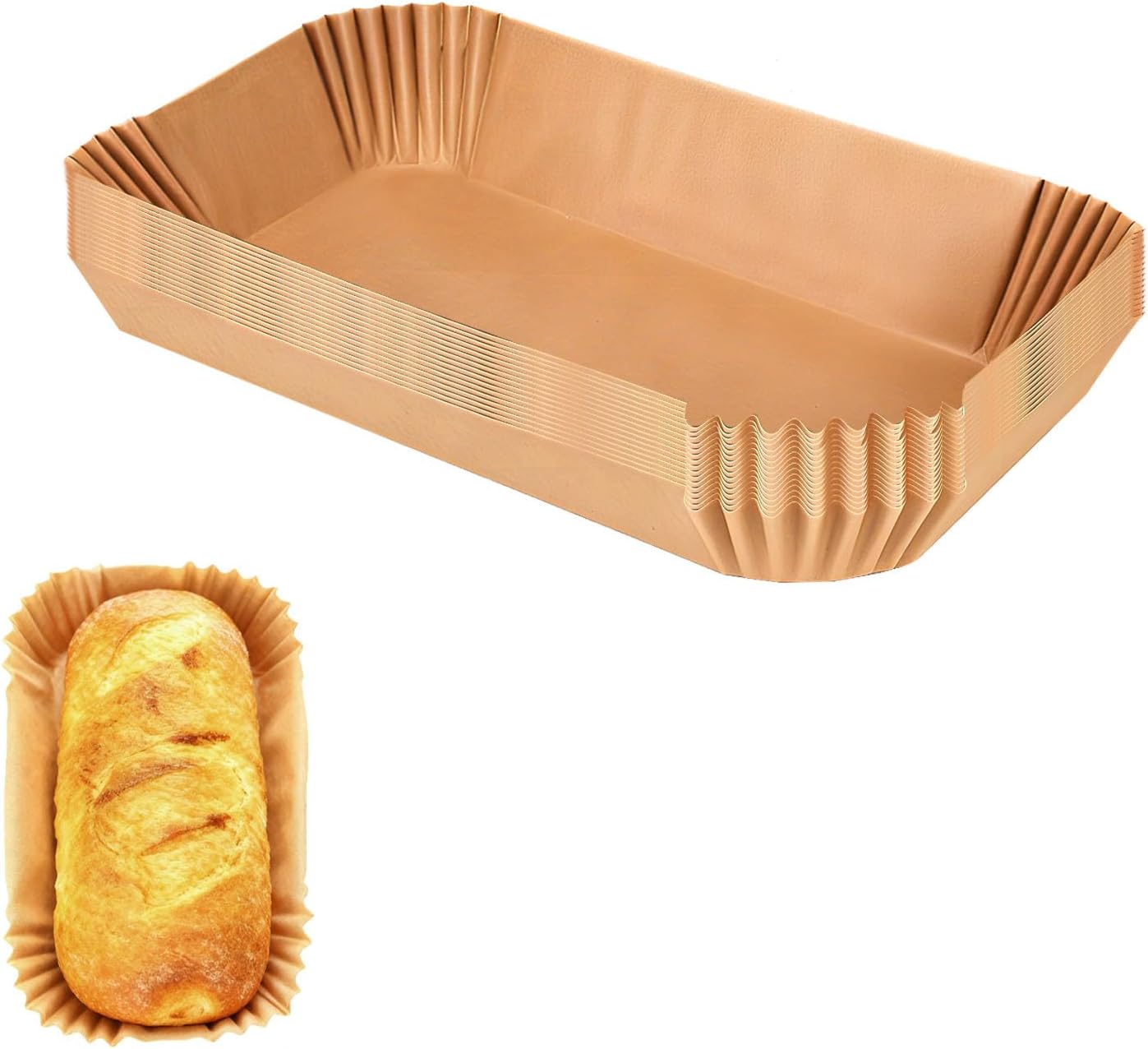Amazon.com: 50 pack loaf pan liners for baking bread 9x5, Non-Stick ...