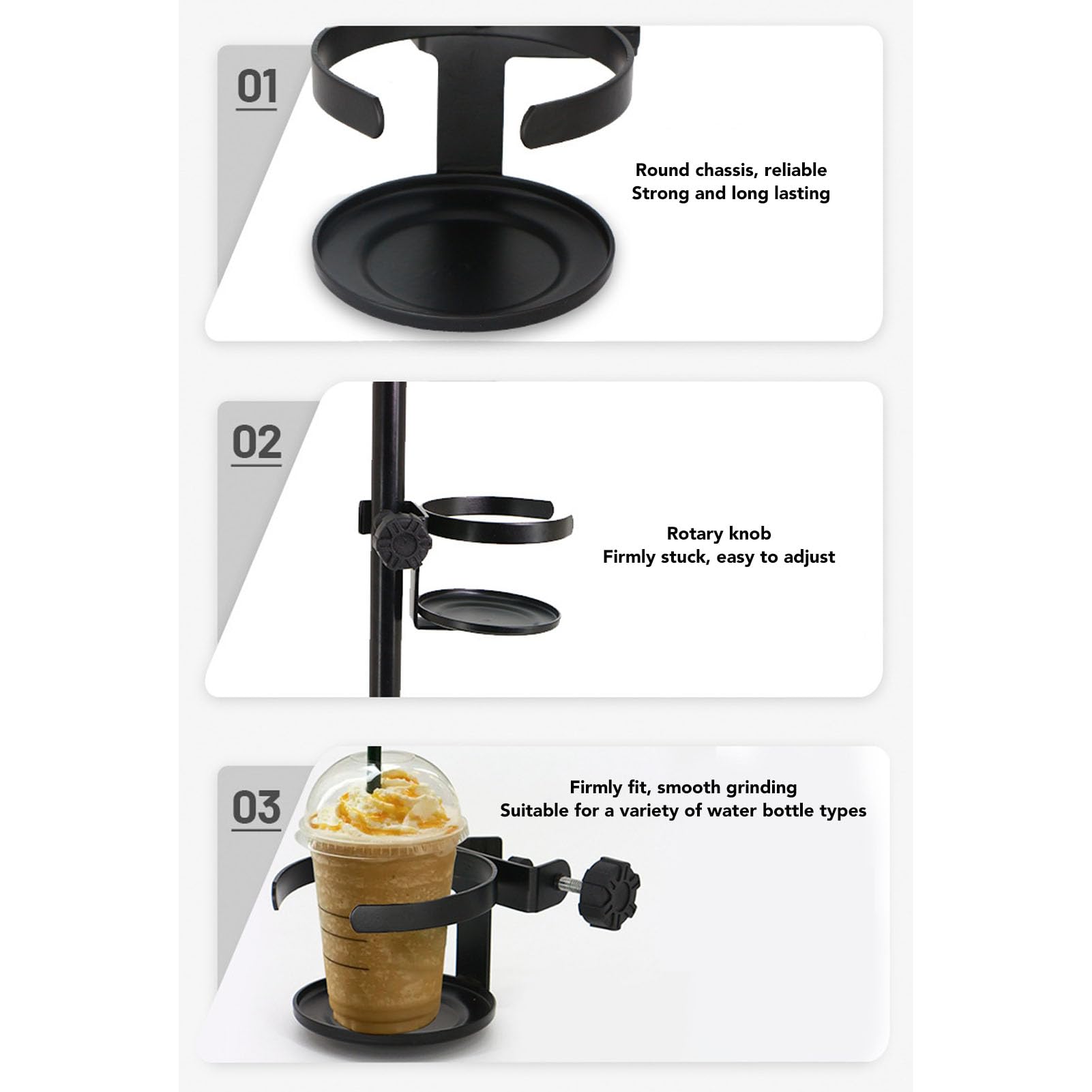 Snapklik.com : Mic Stand Cup Holder Mount, Adjustable Water Bottle ...