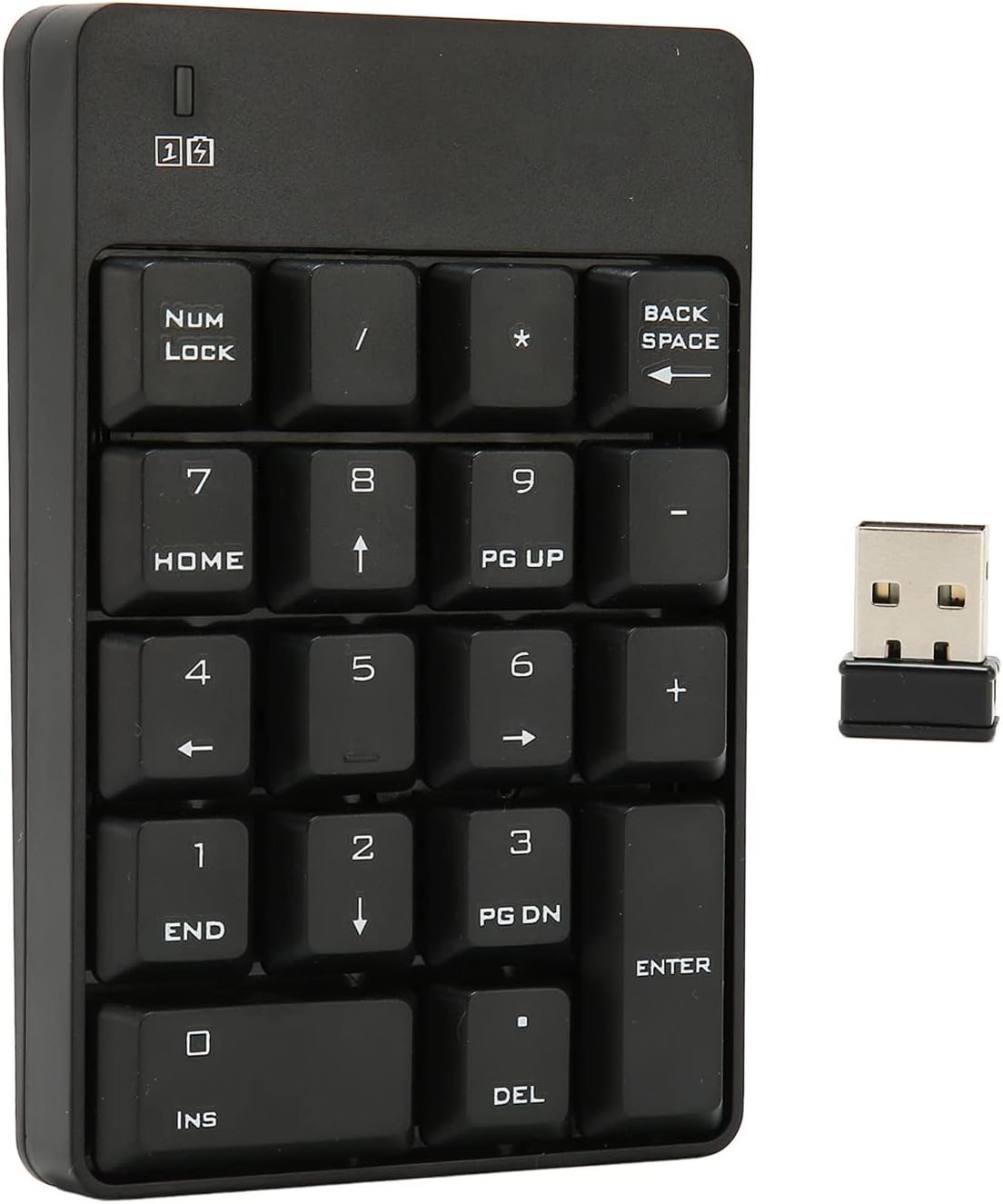 Numeric Keypad, 18 Keys USB Number Pad Soft Press Touch for Home, Work ...