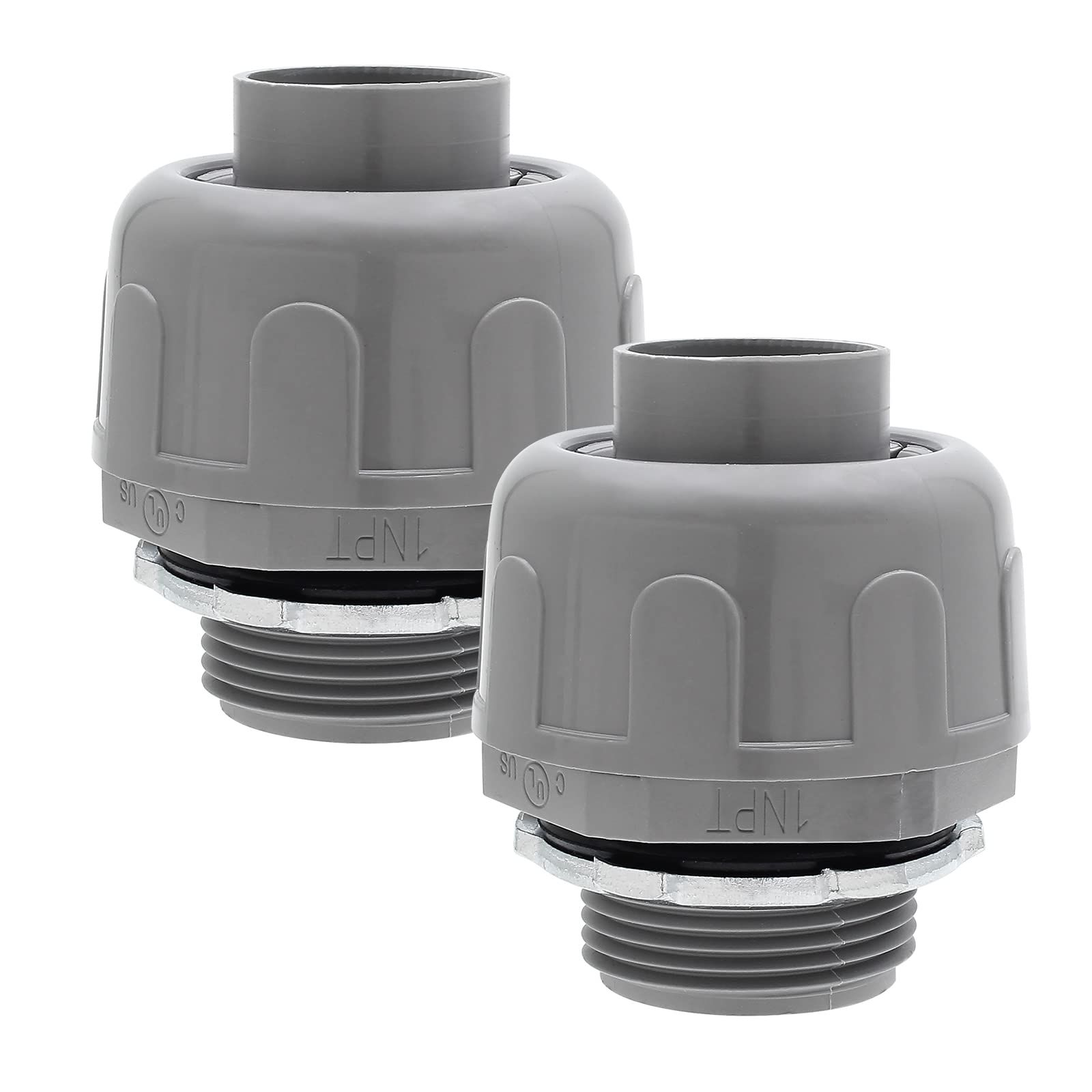 Snapklik.com : 2 Pack NPT Nonmetallic Conduit 1-in Electrical Conduit ...