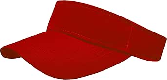 1 Piece of Red Sun Visor Hat Adjustable Sport Visors for Women and Men ...