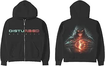 Amazon.com: Disturbed Unisex-Adult Standard Divisive Zip-up Hoodie ...
