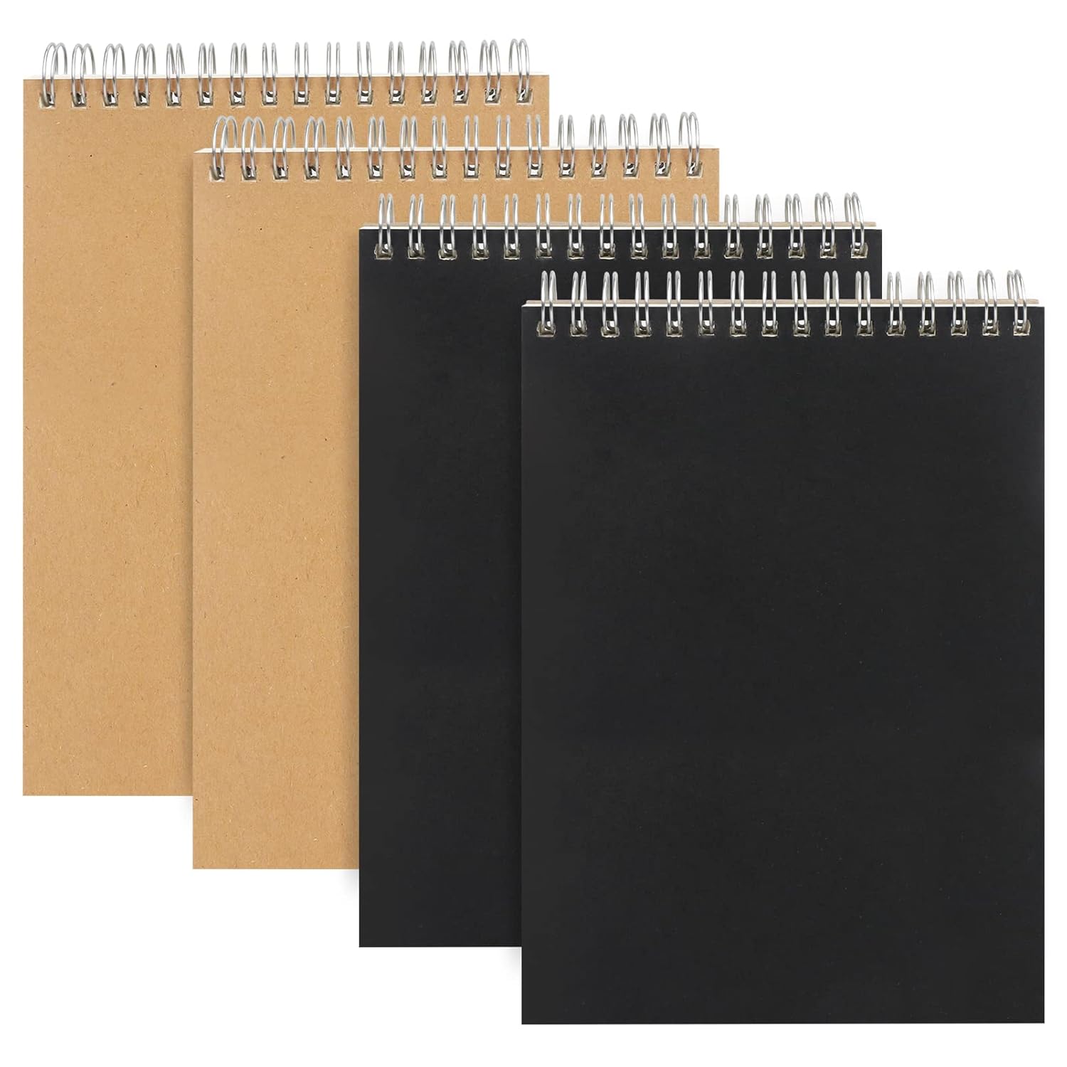 Amazon.com: Classycoo Spiral Steno Notebook,A5 Spiral Steno Pads, 4 ...