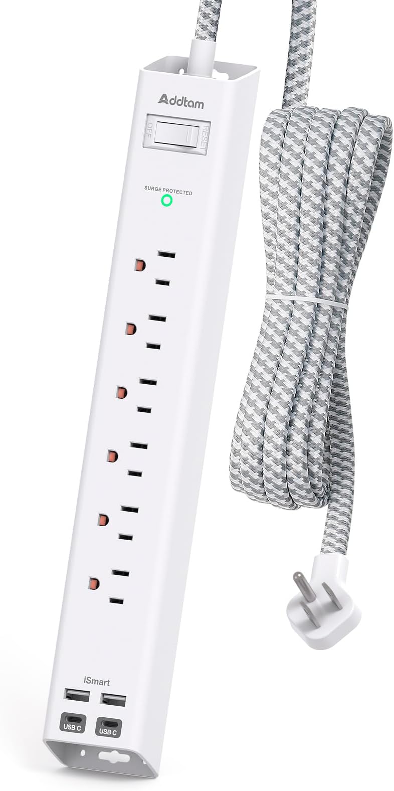 Amazon.com: Power Strip, SUPERDANNY Surge Protector, 5 Outlets, 3 USB ...