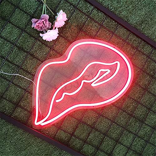 Snapklik.com : Red Lips LED Neon Sign Led Modeling Light Luminous ...