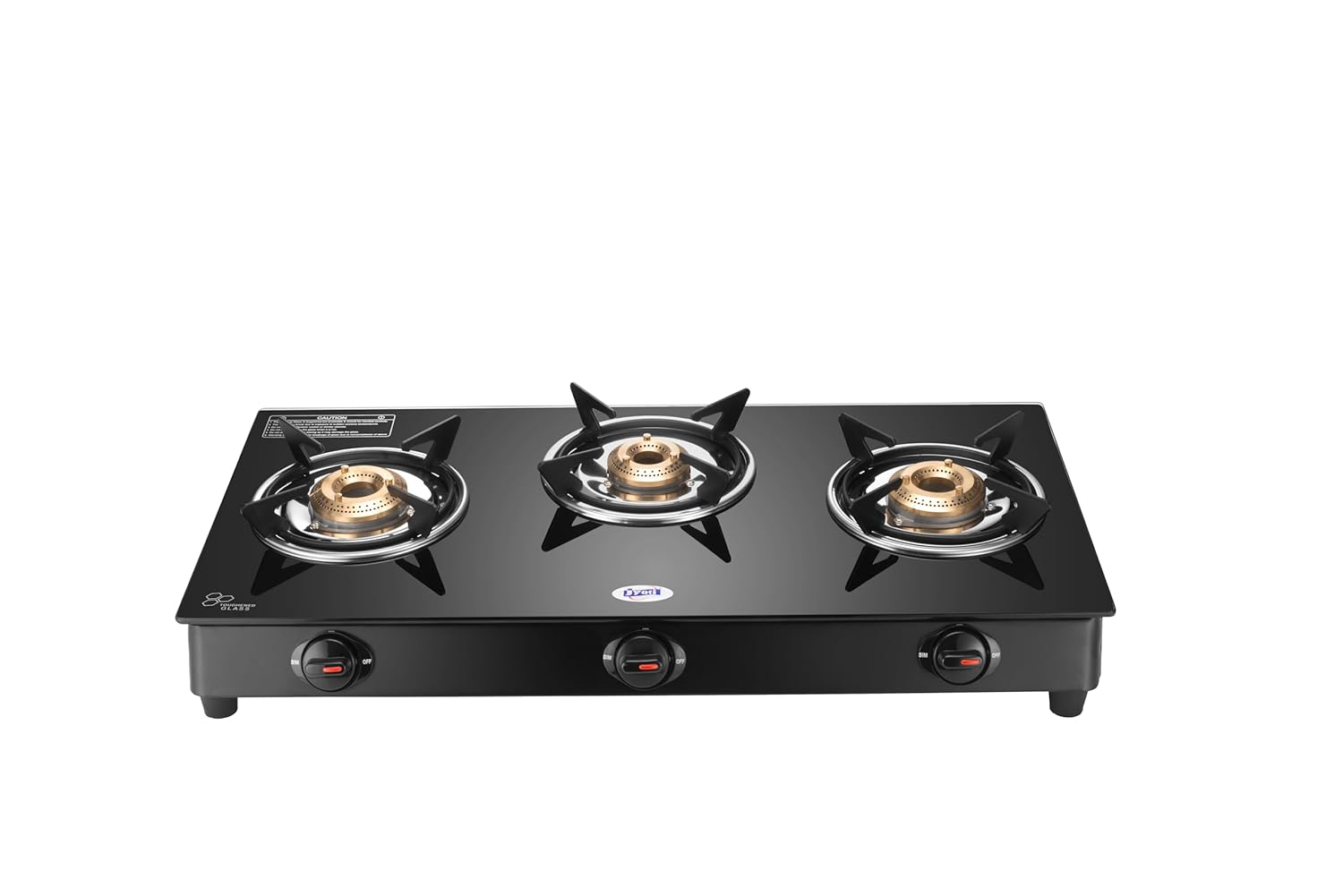 Jyoti Gas Stove 3 Burners Glass Top | Toughened Glass 3 Burner Gas Stove with 2 Years Warranty ...
