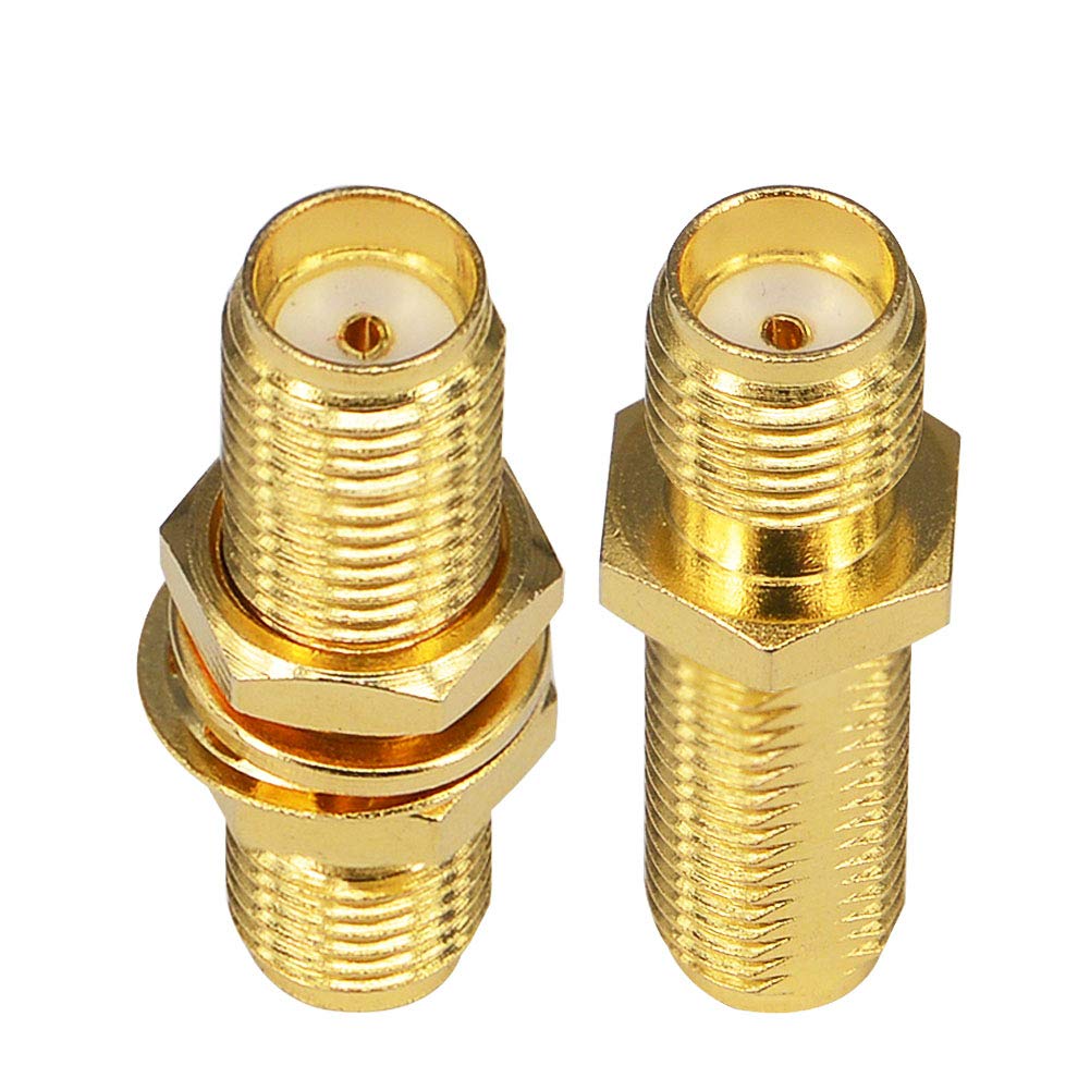BOOBRIE SMA Female to SMA Female Socket Connector Bulkhead Panel Mount ...