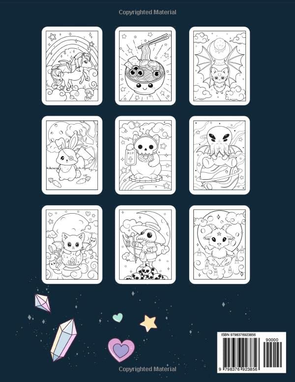 Snapklik.com : Horror Kawaii: A Pastel Goth Coloring Book: Cute ...