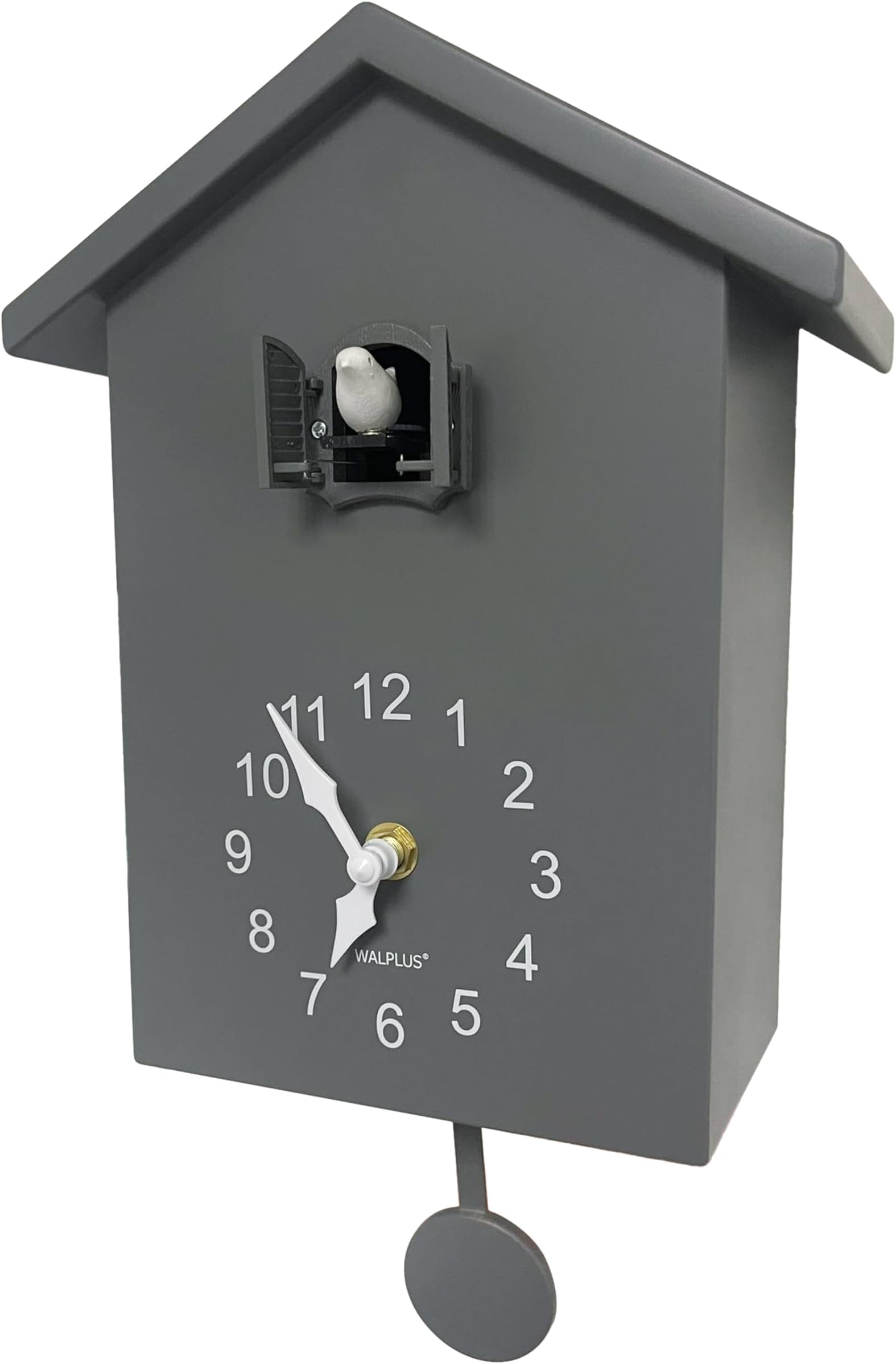 Amazon.com: Lemnos Cucu Cuckoo Wall Clock with Light Sensor Natural ...