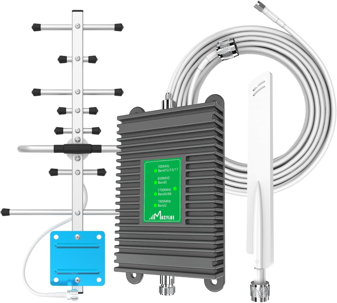 Amazon.com: Cell Phone Booster Boosts 700/850/1700/1900/2100Mhz 3G/4G ...