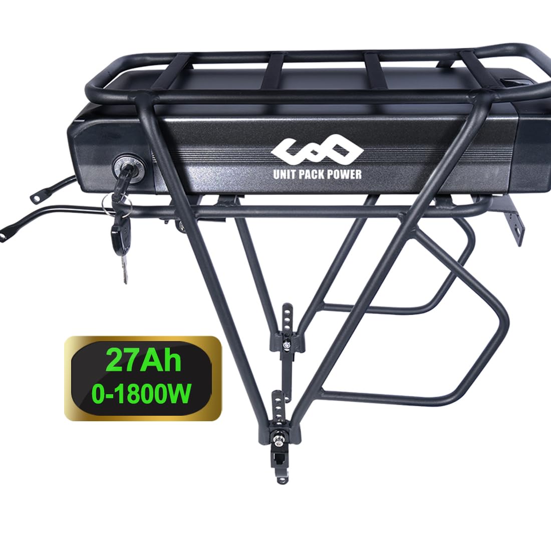 Buy UPP 48V 27Ah Ebike Battery with Rear Rack- Bike Battery for 750W ...
